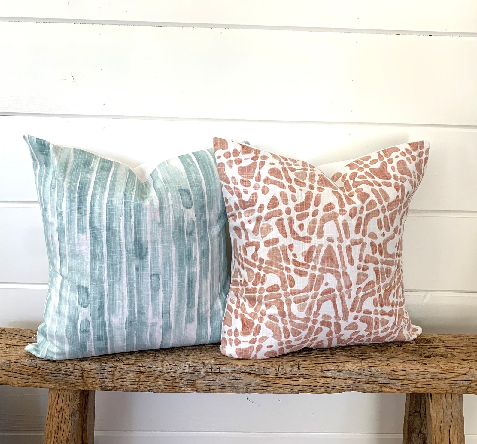 Angela Harris Designer Water Color Pillow Covers , Watercolor Clay Red ...