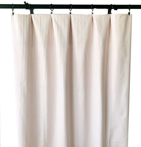 Red Ticking Stripe Curtains Red Striped Curtains 2 Curtain - Etsy