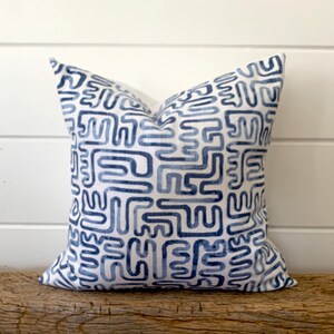 Angela Harris Designer Pillow Covers Watercolor Indigo Navy - Etsy