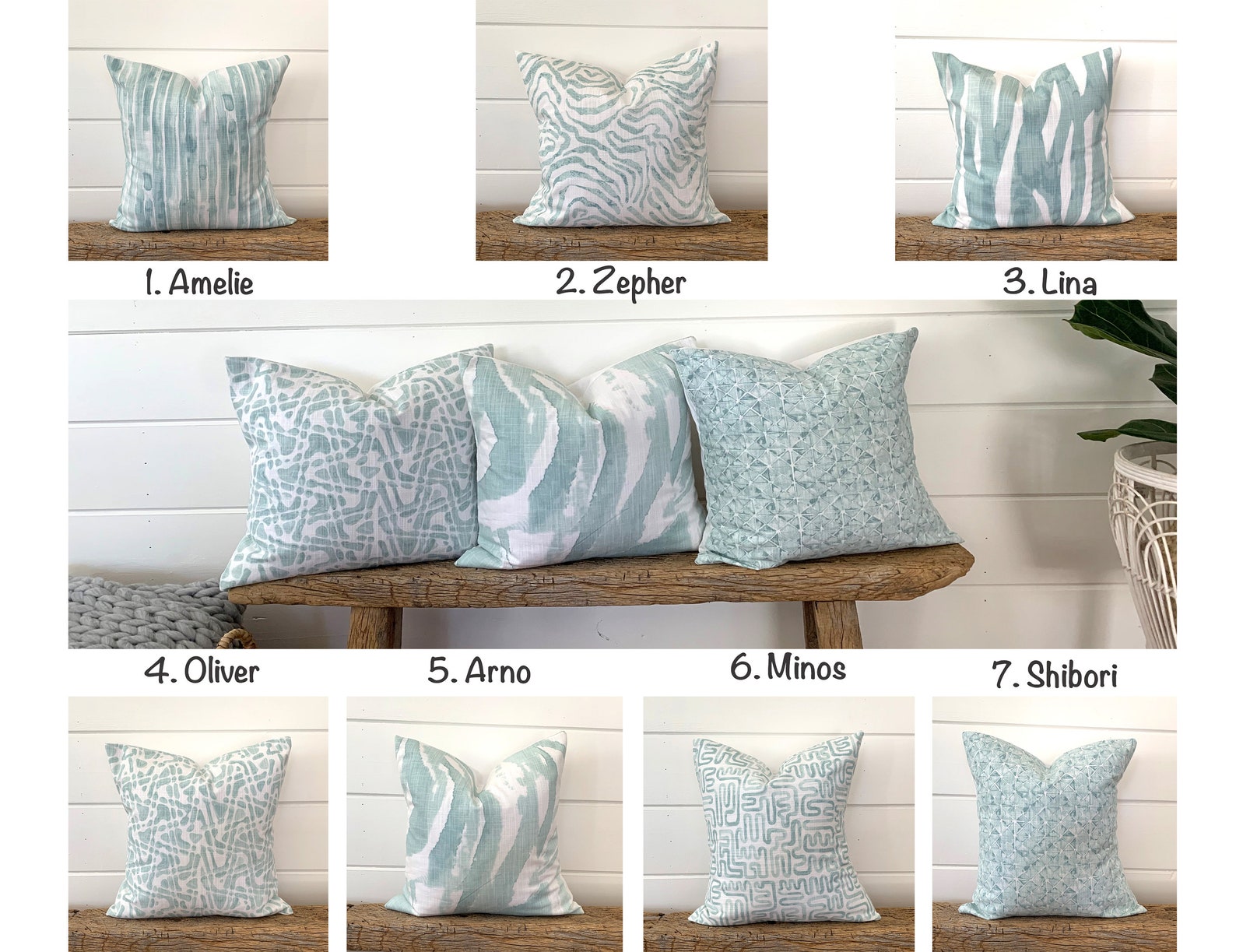 Angela Harris Designer Pillow Covers , Watercolor Indigo Blue Throw ...