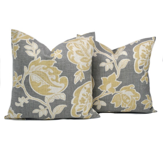 Two Magnolia pillow covers cushion decorative throw pillow | Etsy