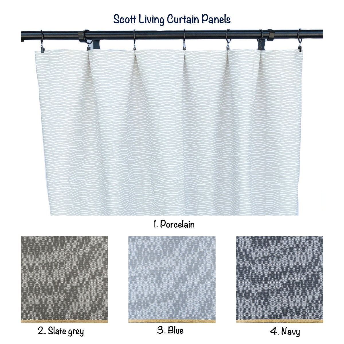 Scott Living Curtain panels Beige Curtain Panels Taupe | Etsy