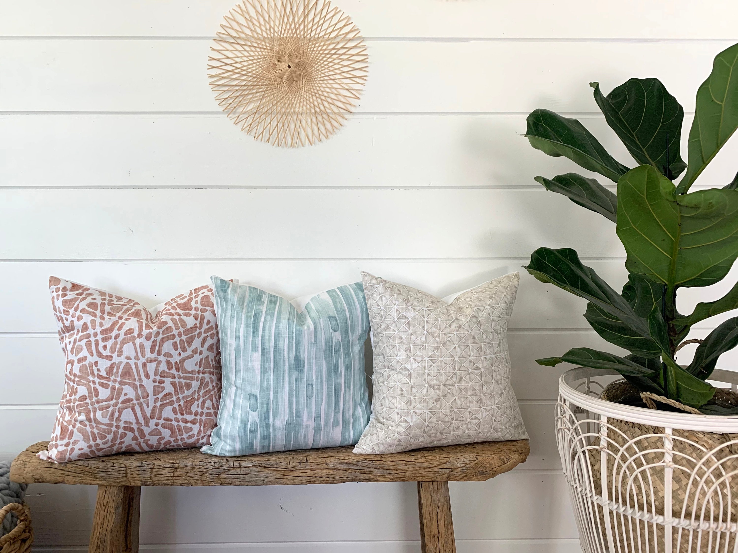 Angela Harris Designer Water Color Pillow Covers , Watercolor Clay Red ...