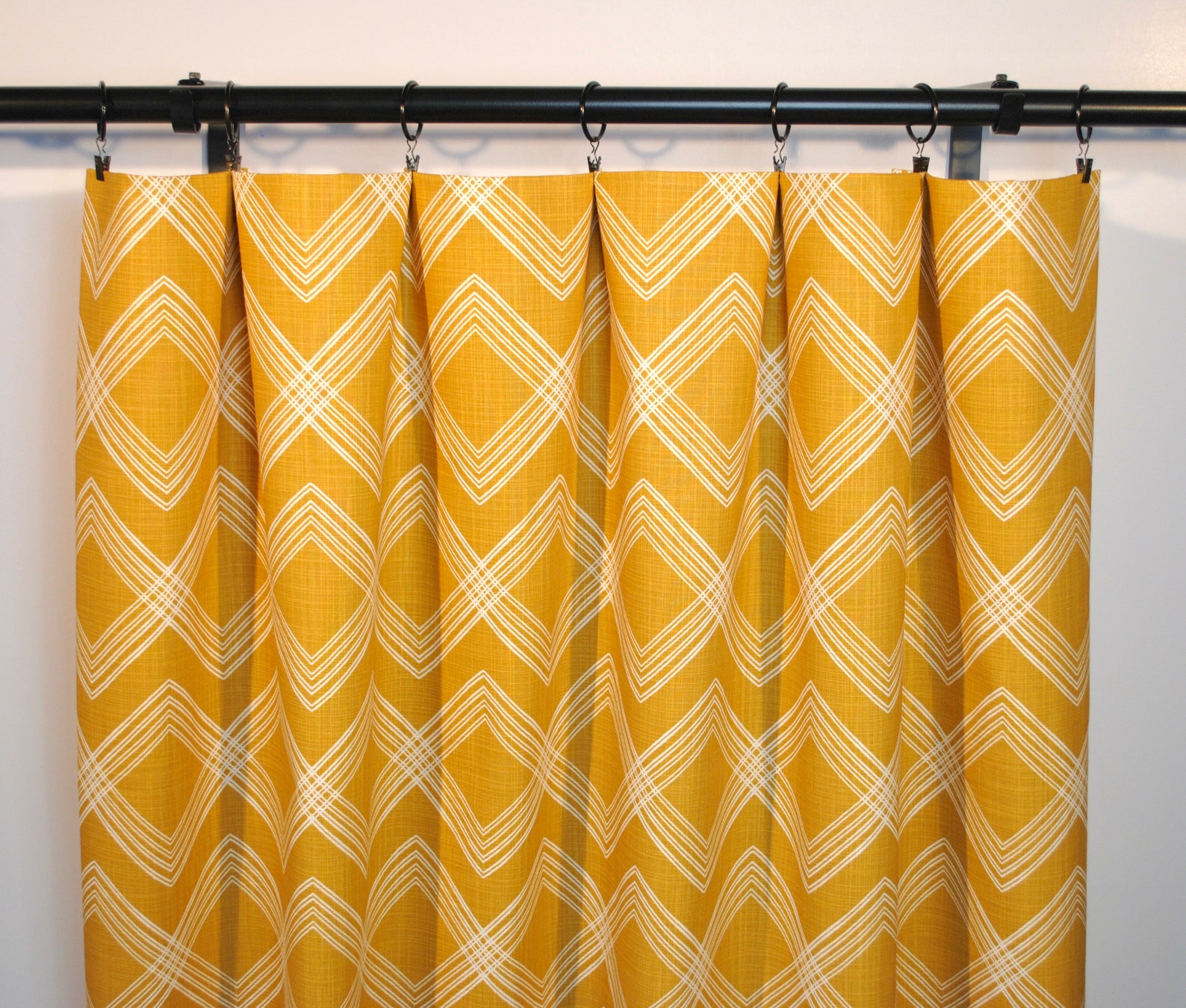 Mustard Yellow Curtains Yellow Curtain 2 Curtain Panels - Etsy