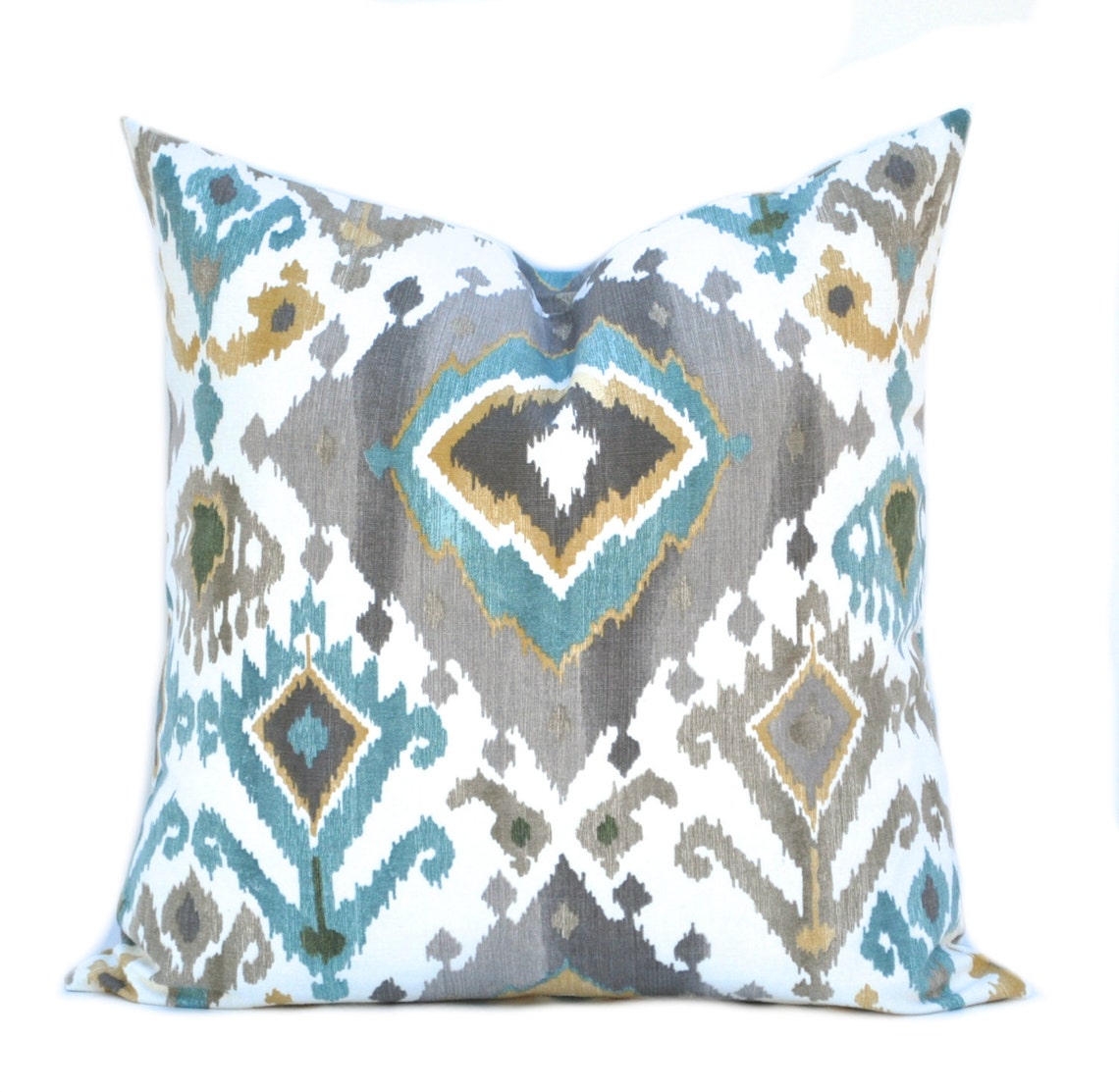 SALE Two Indoor Ikat Print Pillow Covers Cushion Decorative - Etsy