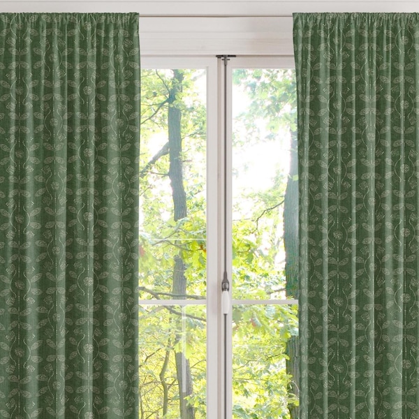 Curtains Leaf Design - Etsy