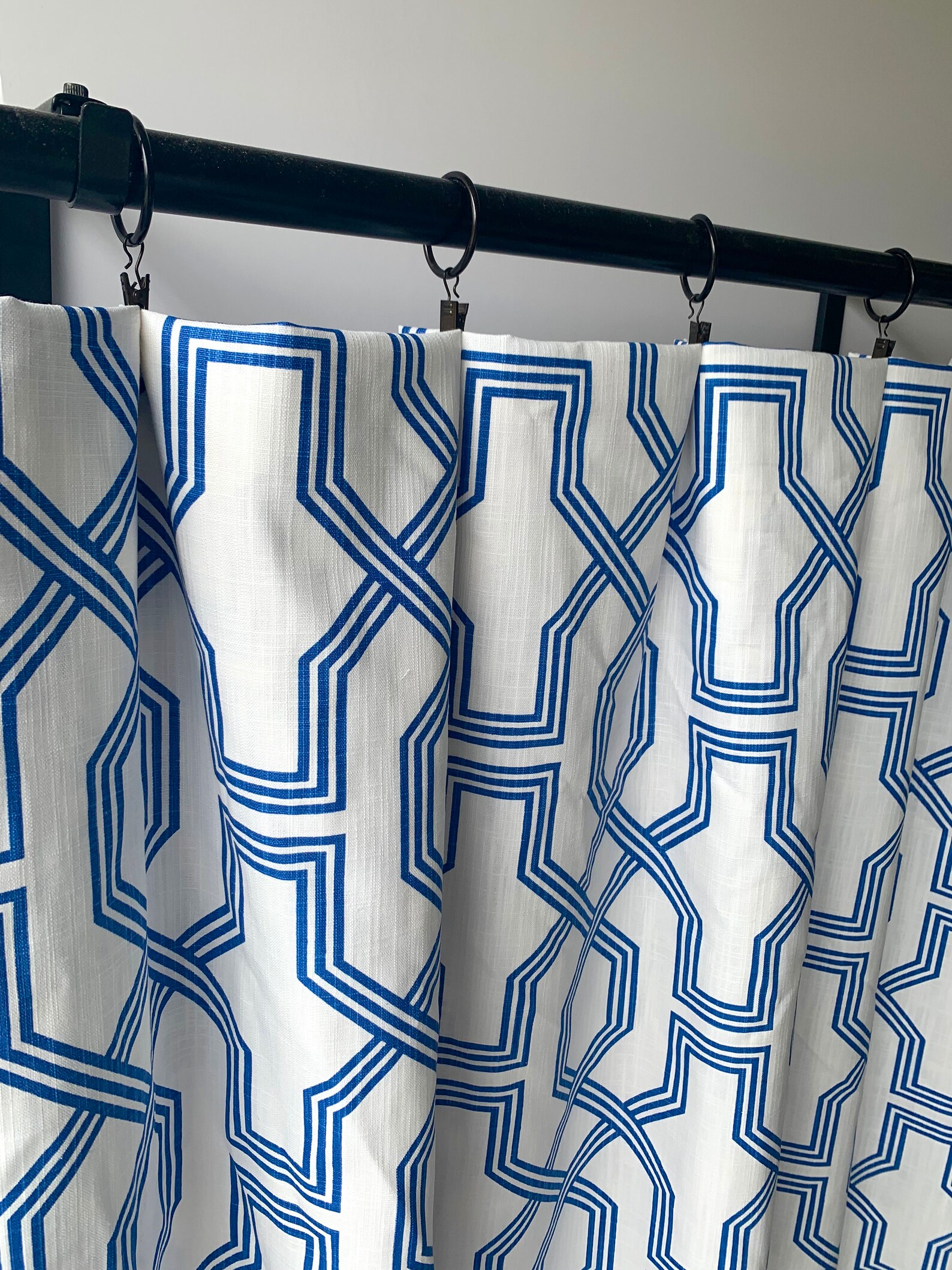 Scott Living Curtains Royal Blue Curtains 2 Curtain Panels - Etsy