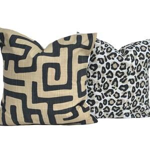Tan Geometric Pillow Cover, Tan Ecru Tribal Decorative Pillows, Tan ...
