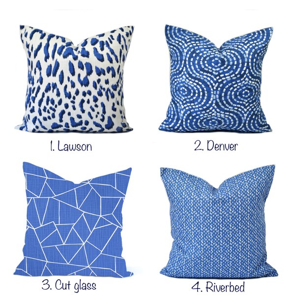 Cobalt Blue Pillows - Etsy