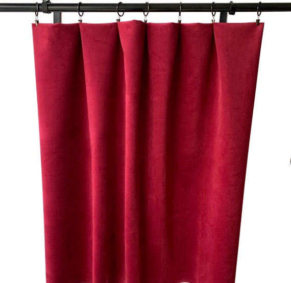 Dark Red Velvet Curtain