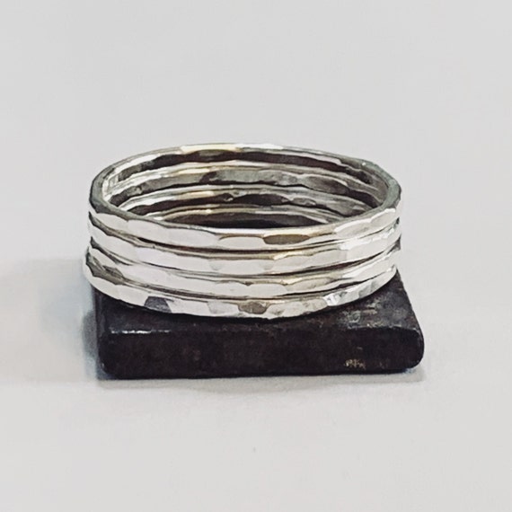 Recycled Silver Silver Rings Silver Rings Silver Stacking Rings Silver Ring Stack Silver Rings Stacking Handmade Ring Silver Rings Etsy