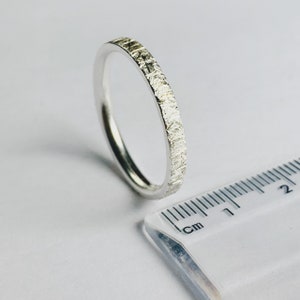 Silver Ring, Sterling Silver Ring, Silver 925 Ring, Silver Scratch Ring ...