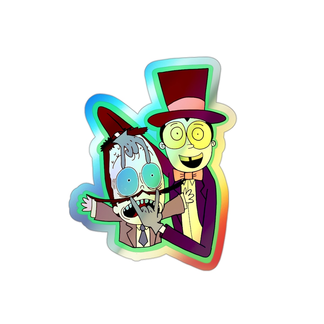 Jared and the Warden Superjail Sticker - Retro Cartoon Network Art - Etsy