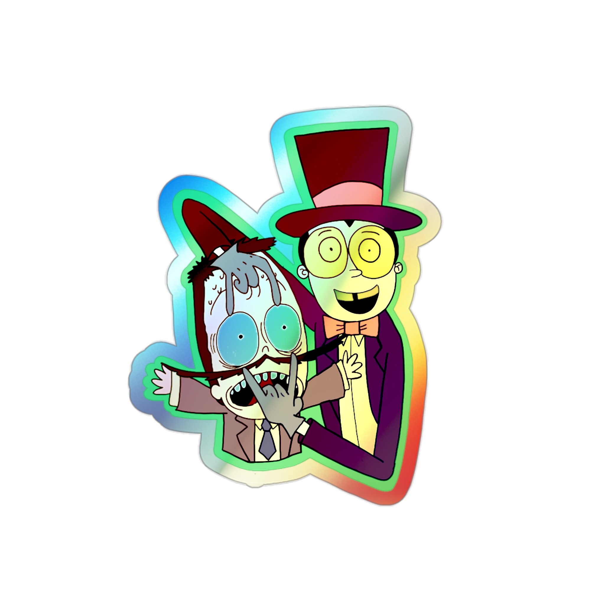 Jared and the Warden Superjail Sticker - Retro Cartoon Network Art - Etsy