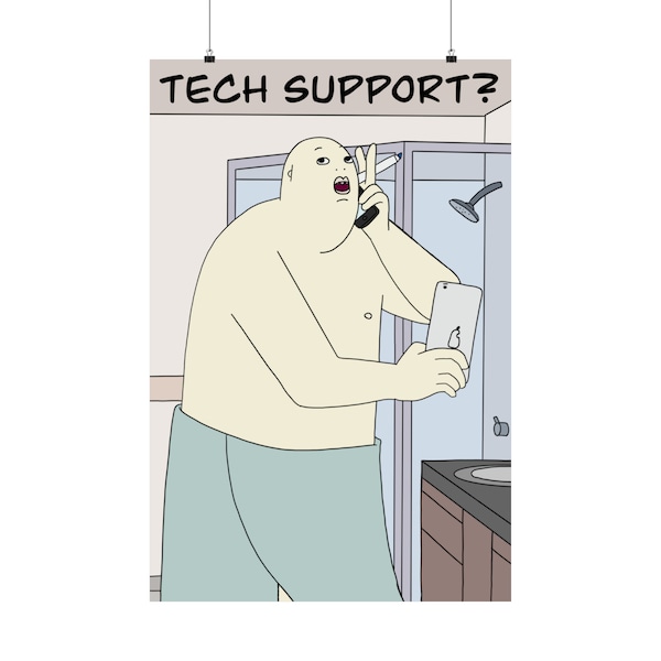 Tech Support Poster - Etsy