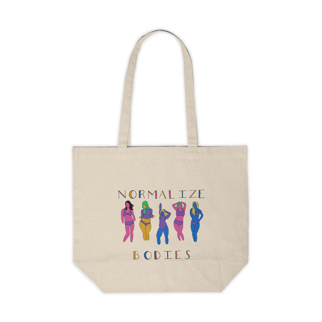 Normalize Bodies Tote Bag Body Positivity Canvas Tote - Etsy