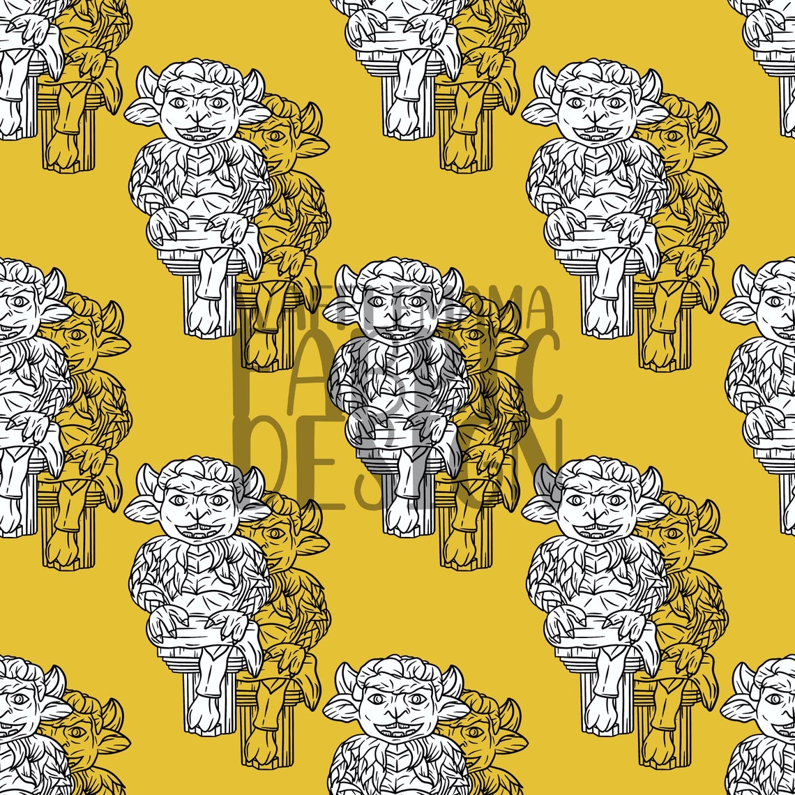 Lincoln Imp Seamless Pattern in 5 Colourways Digital File - Etsy UK