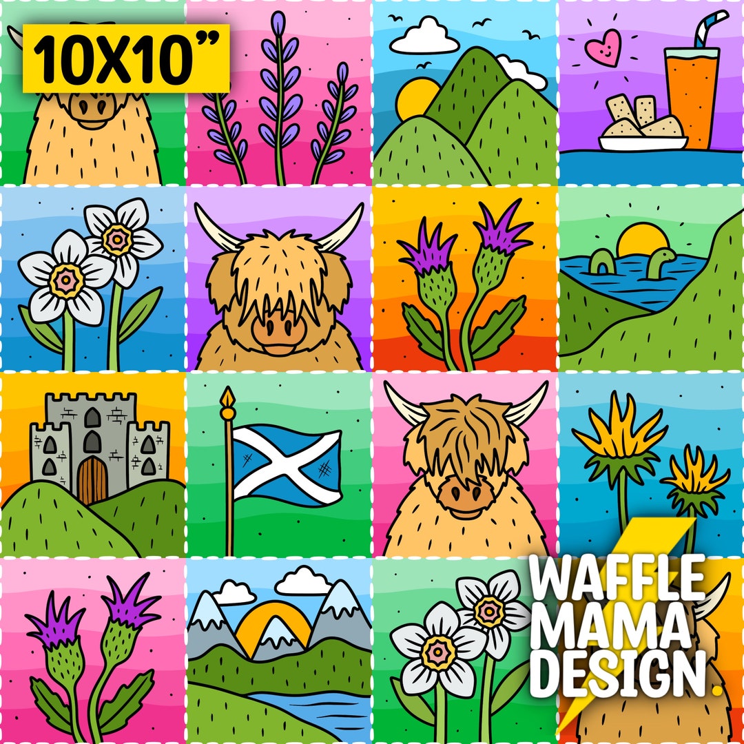 Non Exclusive - Scottish Squares Patchwork -seamless Pattern, Digital ...