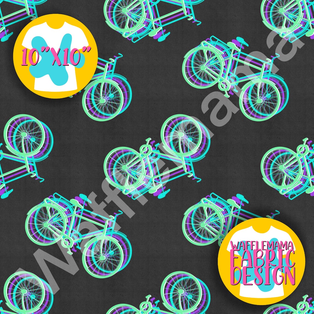 EXCLUSIVE Retro Bikes Design, Grey Blue, Seamless Pattern, Digital File ...