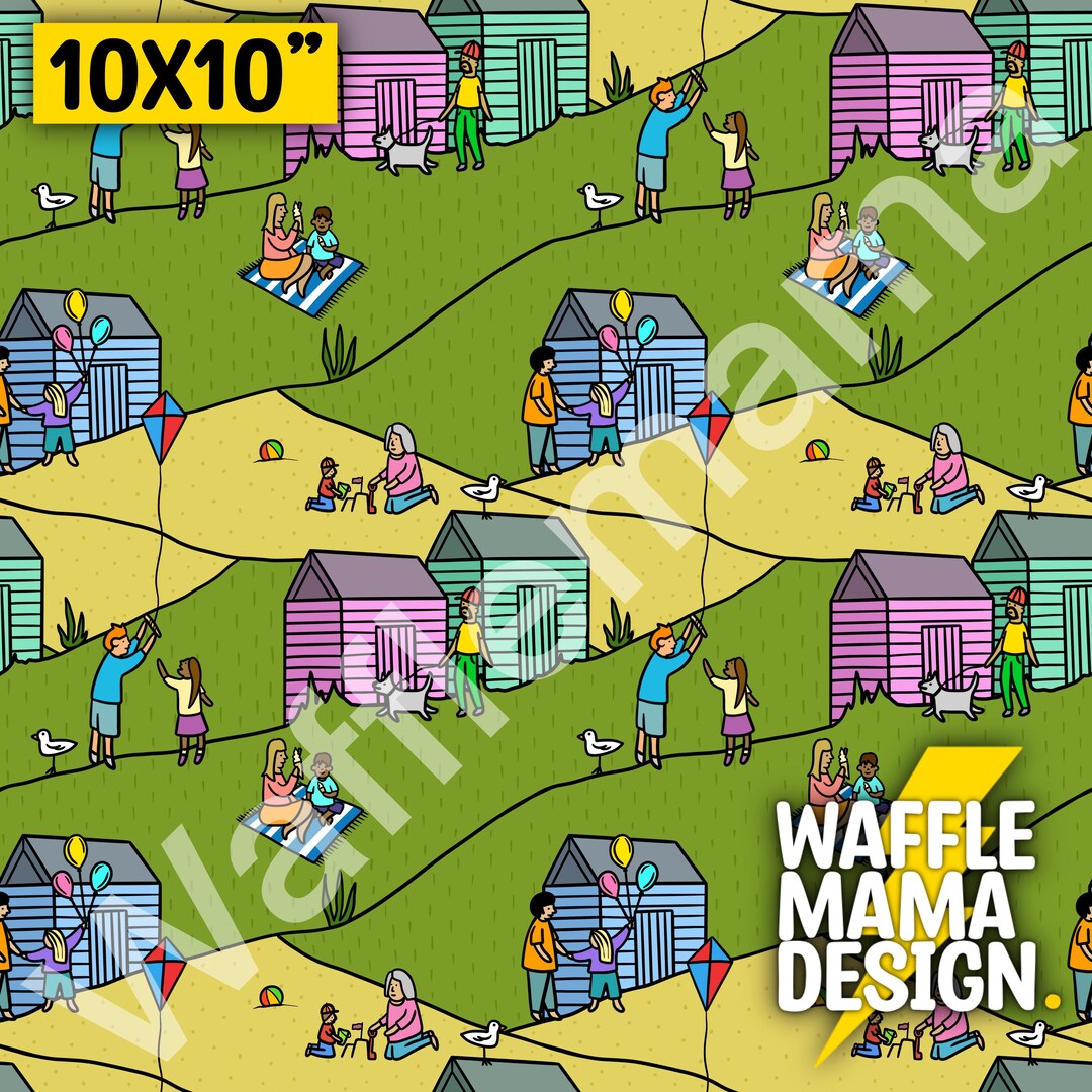 Non Exclusive - Sand Dunes Doodle -seamless Pattern, Digital File for ...
