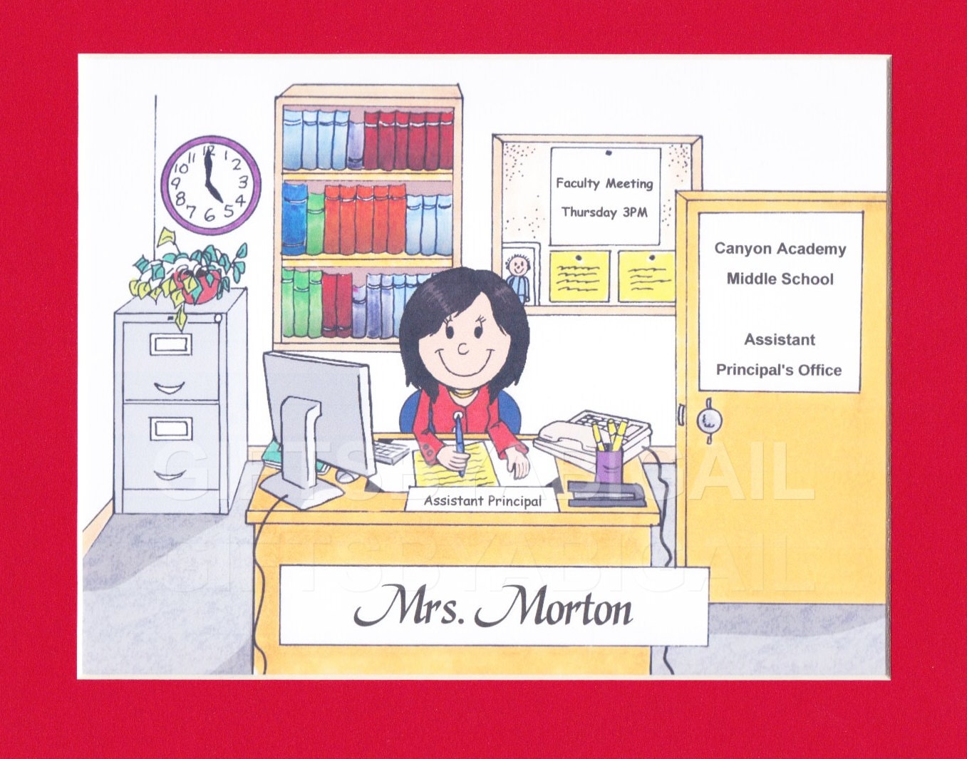 Elementary School Principal Cartoon