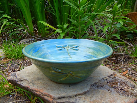 Dragonfly Bowl Large Stoneware | Etsy