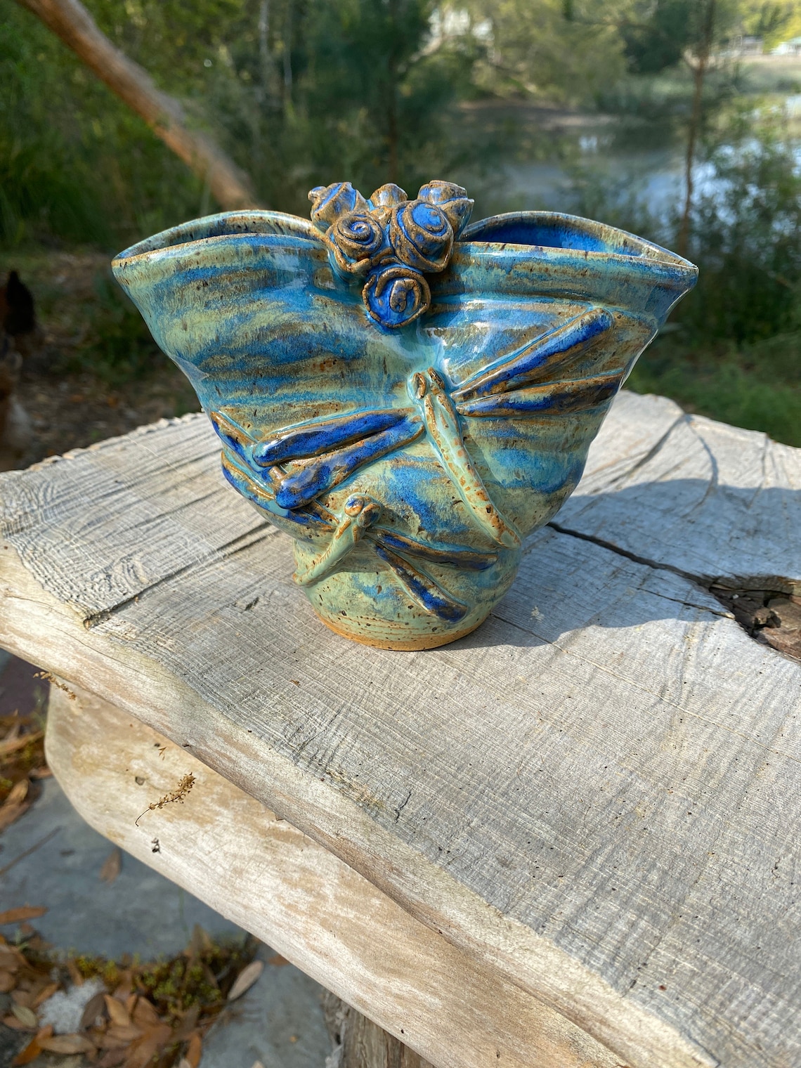 Dragonfly vase | Etsy