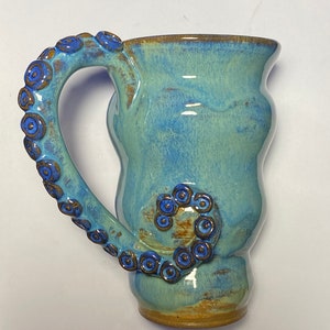 Tentacle Handle Mug Stoneware - Etsy