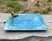 Stoneware Frog Plate - Etsy