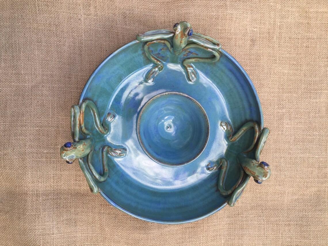 Frog Chip 'n' Dip Bowl - Etsy