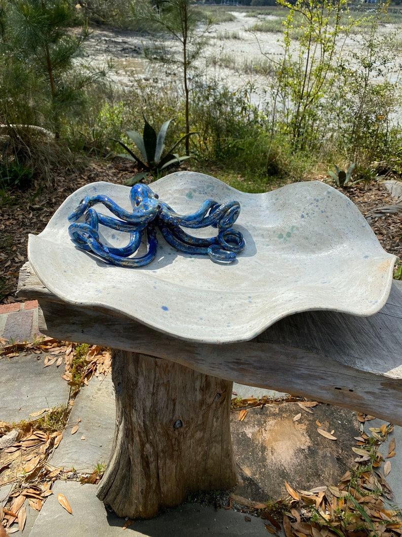 Stoneware Octopus Centerpiece - Etsy