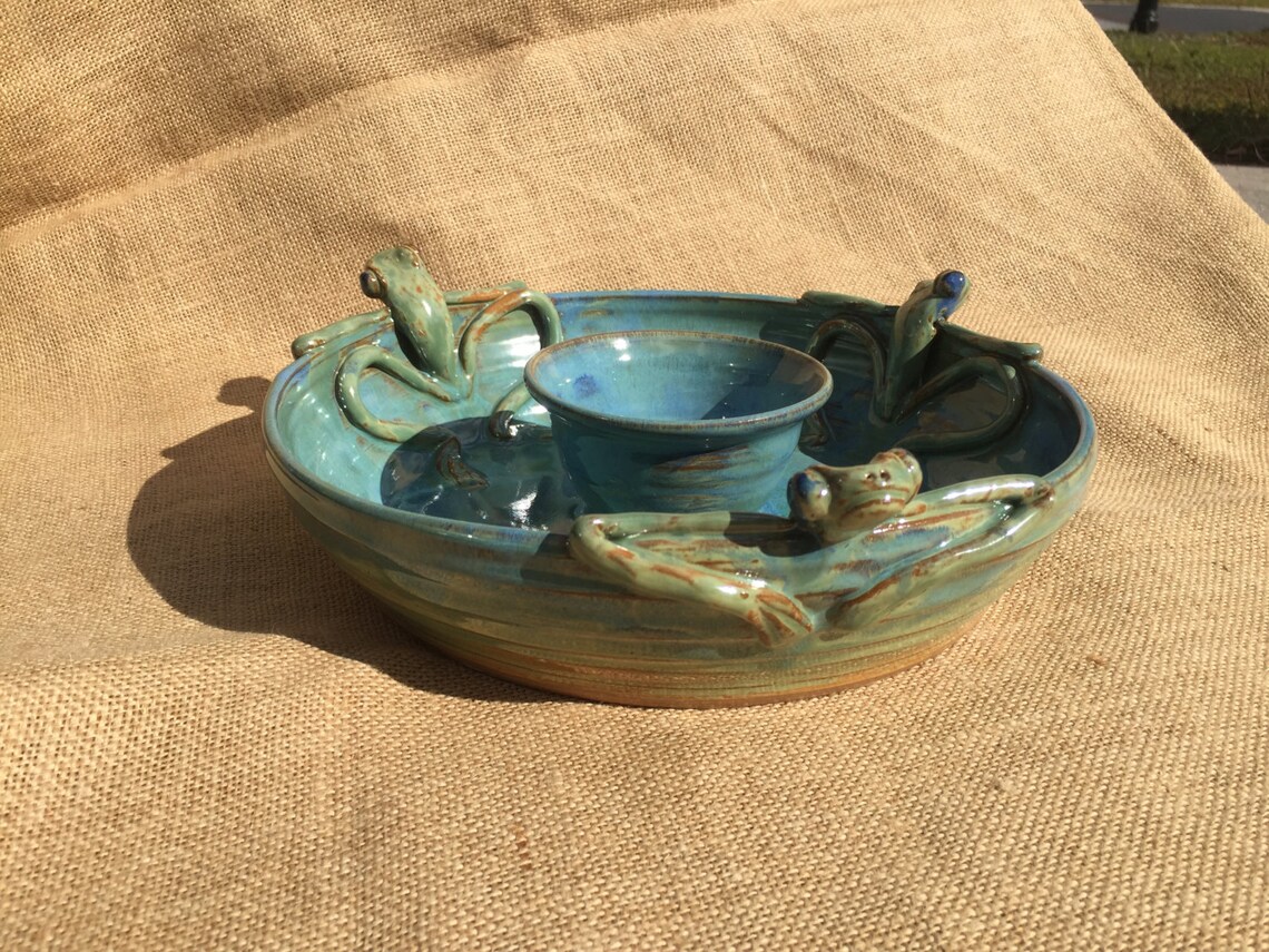 Frog Chip 'n' Dip Bowl - Etsy