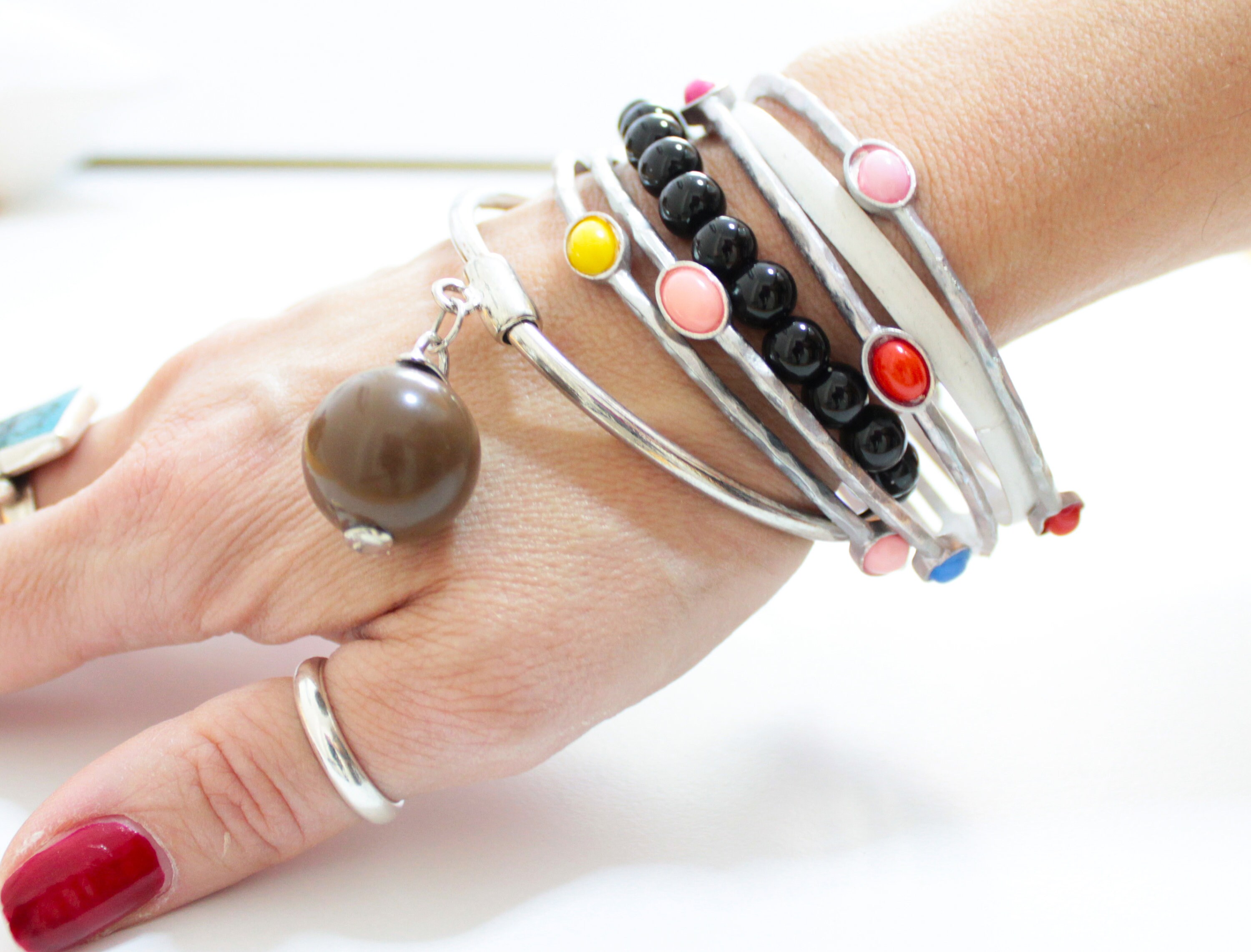 Boho Gypsy Bangle Bracelets Gypsy Bracelets Stacked Bangles - Etsy