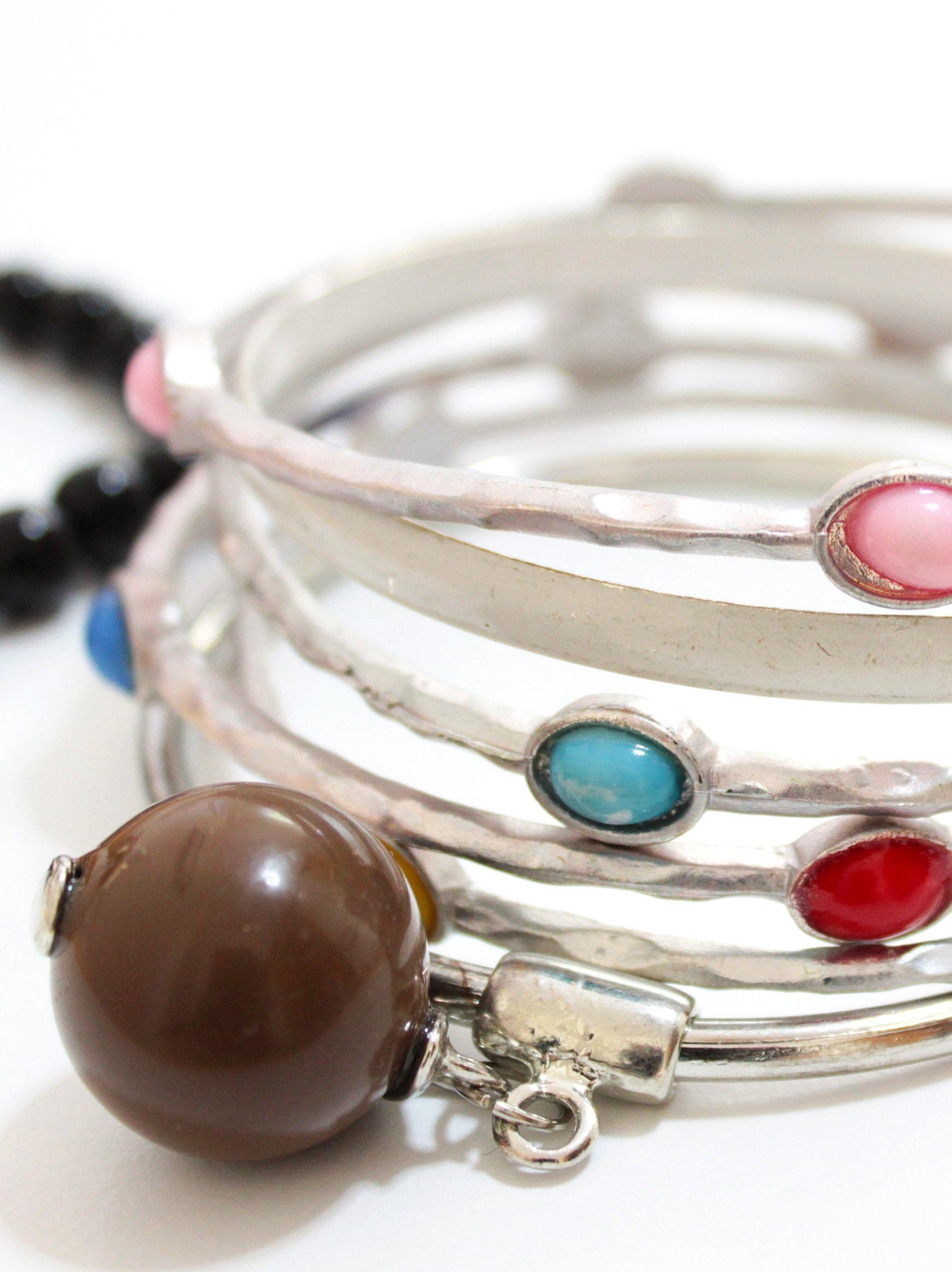 Boho Gypsy Bangle Bracelets Gypsy Bracelets Stacked Bangles - Etsy