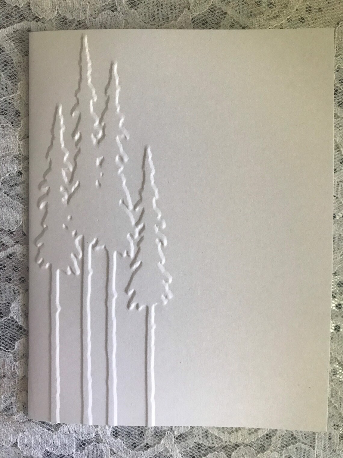 Handmade Set of 8 Cards With Trees Cards for Nature Lover. - Etsy