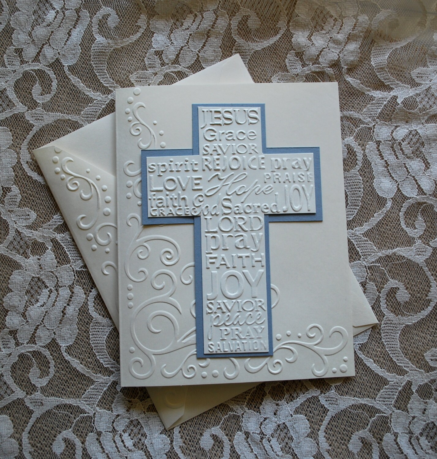 Greeting card handmade Easter Card Religious card Christian | Etsy