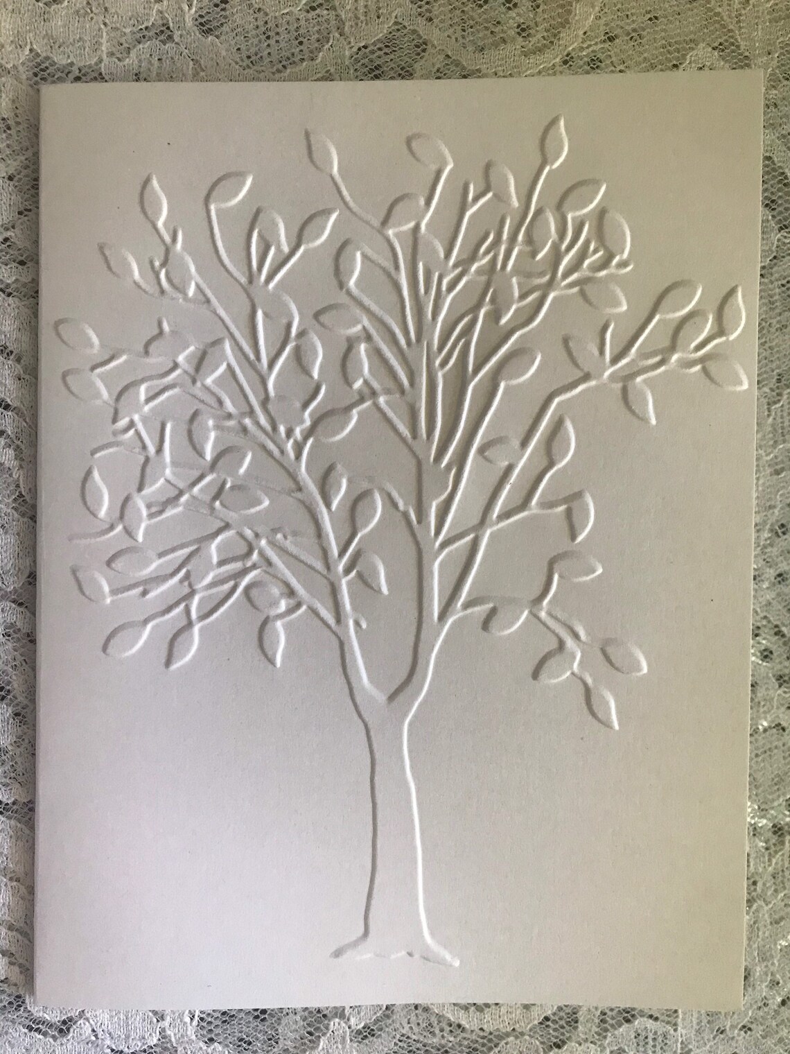 Handmade Set of 8 Cards With Trees Cards for Nature Lover. - Etsy