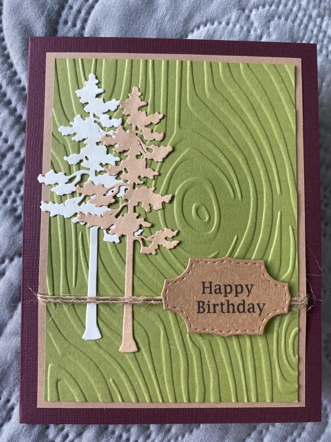 Handmade Tree Birthday Card: Nature Lover Gift - Etsy