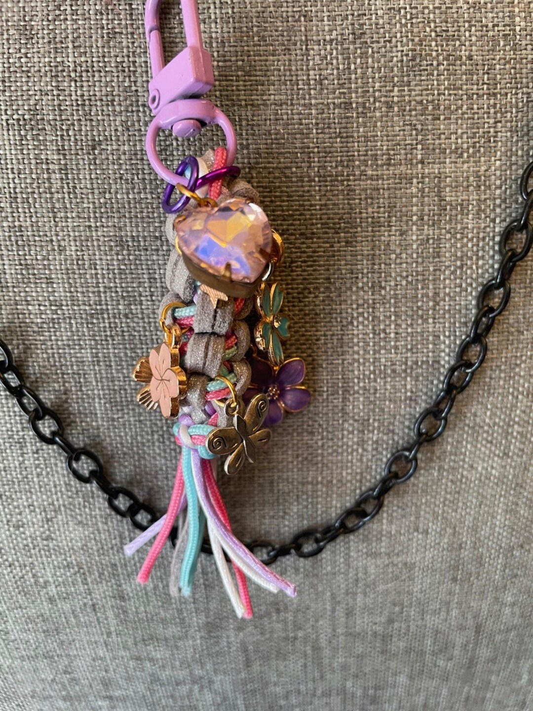 TRANS APPRECIATION Good Luck Charm Keychain Bag Charm Protection ...