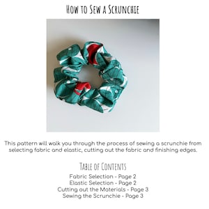 How to Sew a Scrunchie PDF Pattern | PDF DIY Scrunchie & Troubleshooting Guide| Multiple Sizes ...