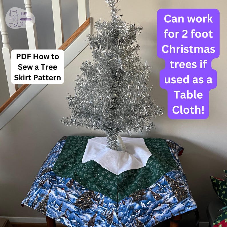 How to Sew a Small Tree Skirt PDF Pattern | PDF Sewing a Tree Skirt ...