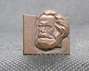 Karl Marx Pin Badge - Etsy