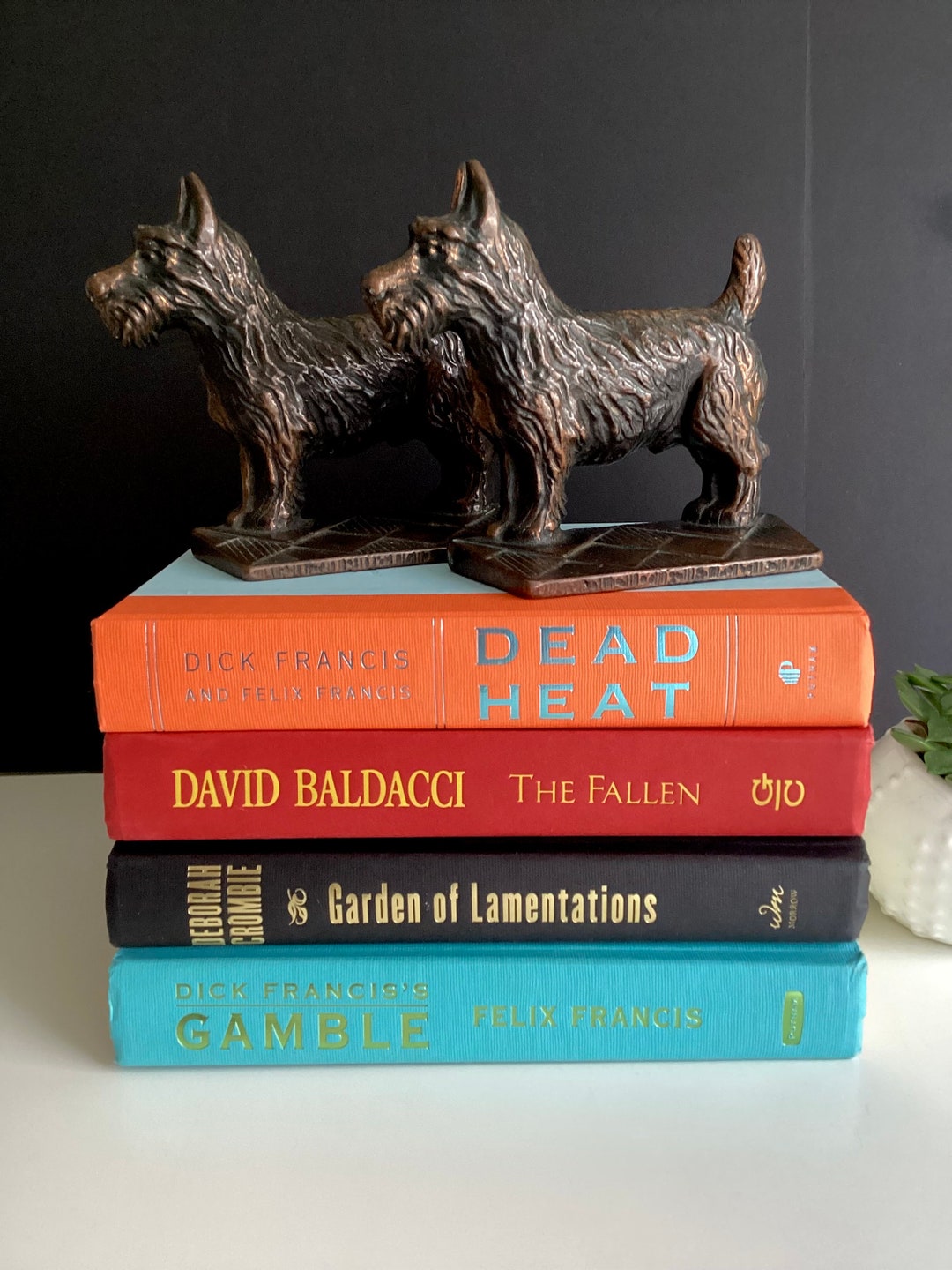 Vintage Verona Scottie Dog Bookends Cast Iron - Etsy