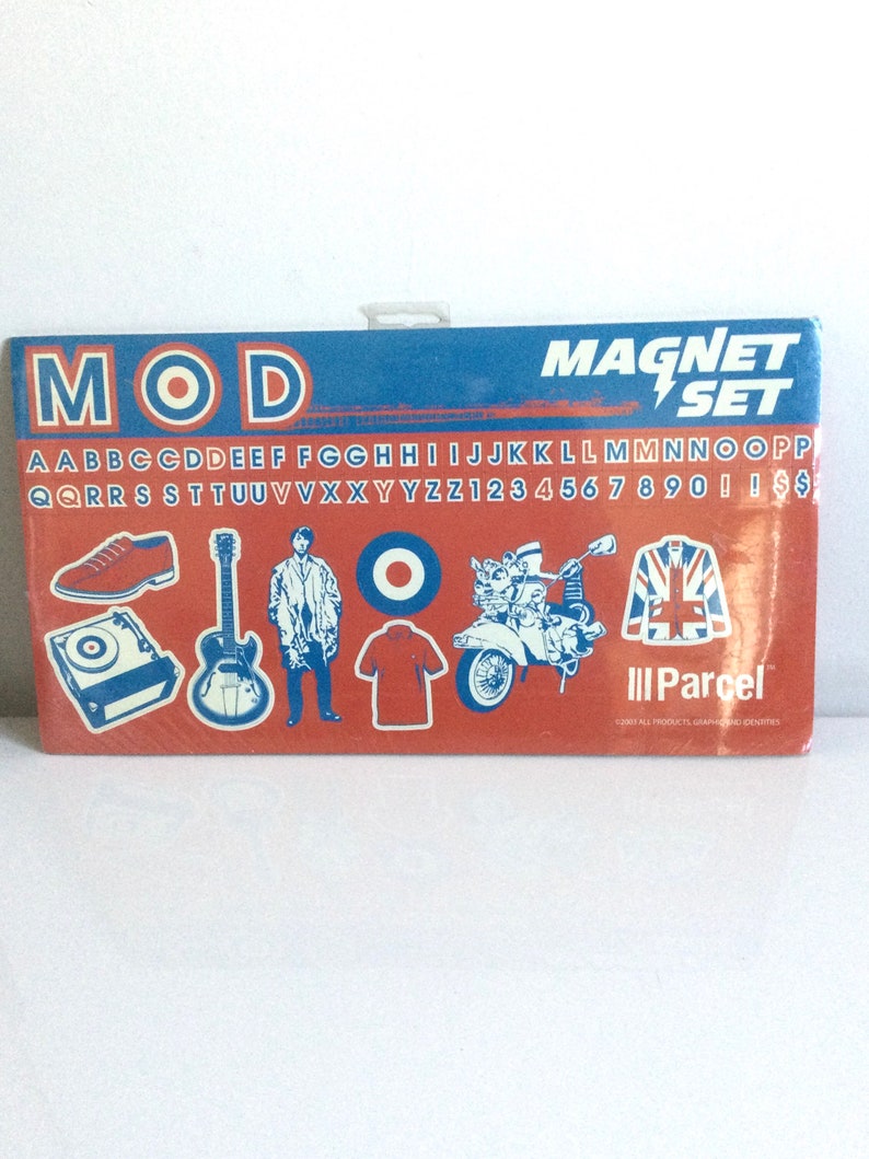 Vintage Mod Magnet Set Retro Designs COOL - Etsy