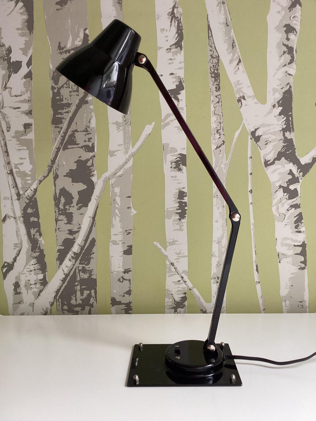 Vintage TENSOR Desk Lamp Black Task Light - Etsy