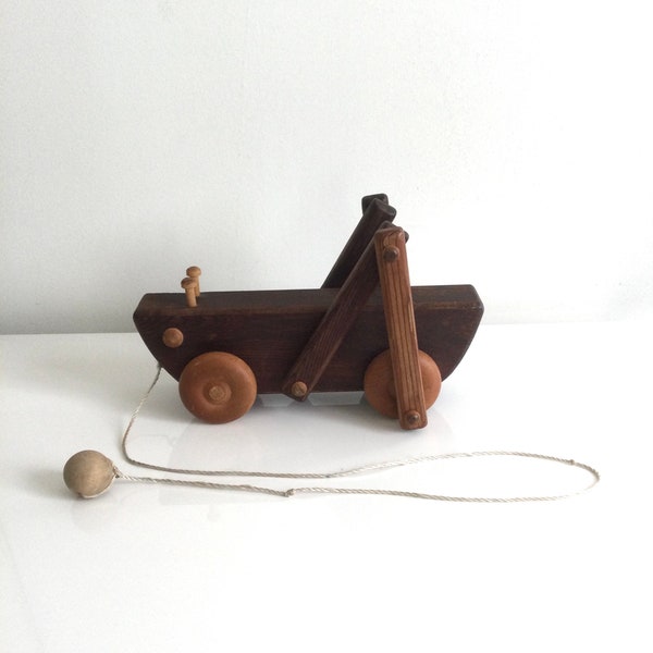 Wood Pull Toy - Etsy