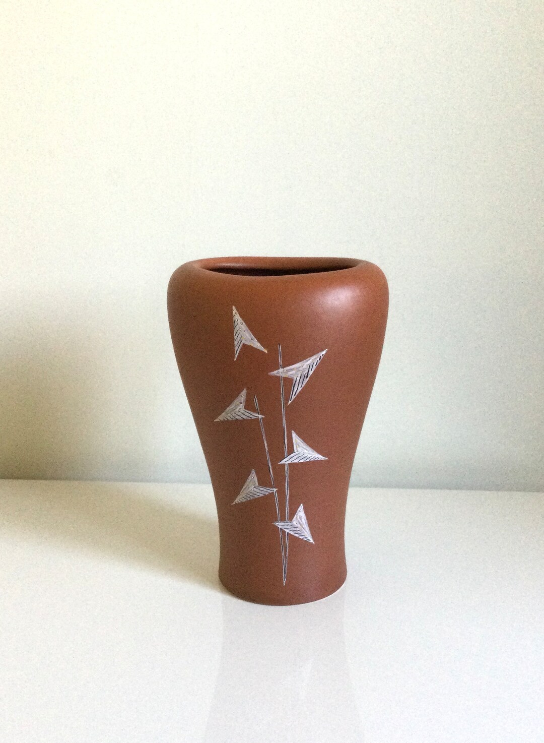 Vintage Zenith GOUDA Pottery Vase With Decoration - Etsy