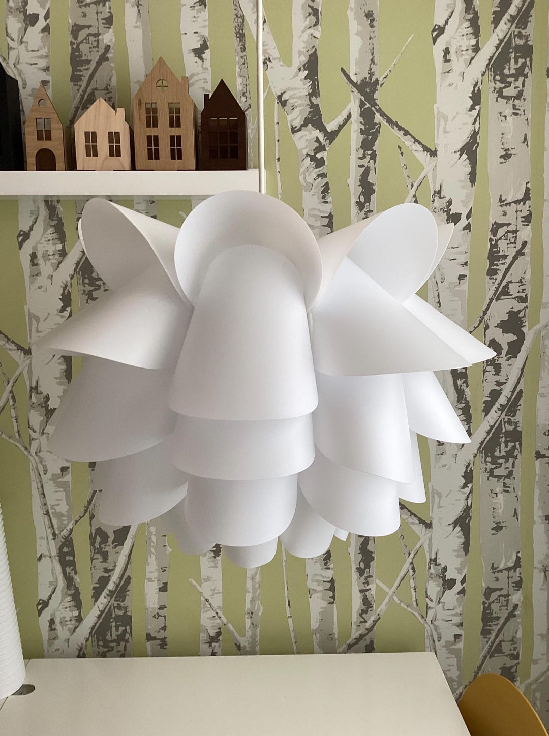 Vintage IKEA Knappa Tulpan Lamp Lotus Flower Ceiling Pendant - Etsy