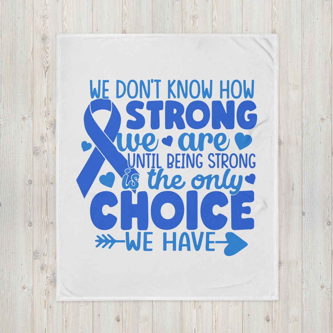 Colon Cancer Chemo Blanket, Colorectal Cancer Survivor Gift, Cancer ...