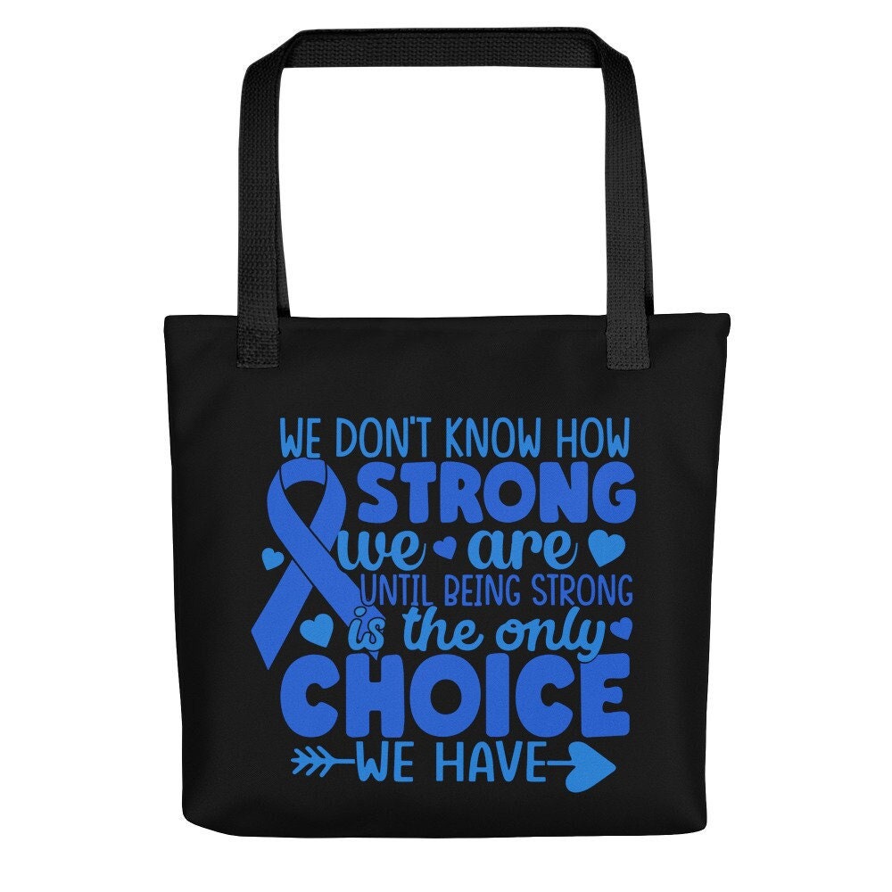 Colon Cancer Tote Bag, Colon Cancer Survivor Gift, Chemo Treatment ...